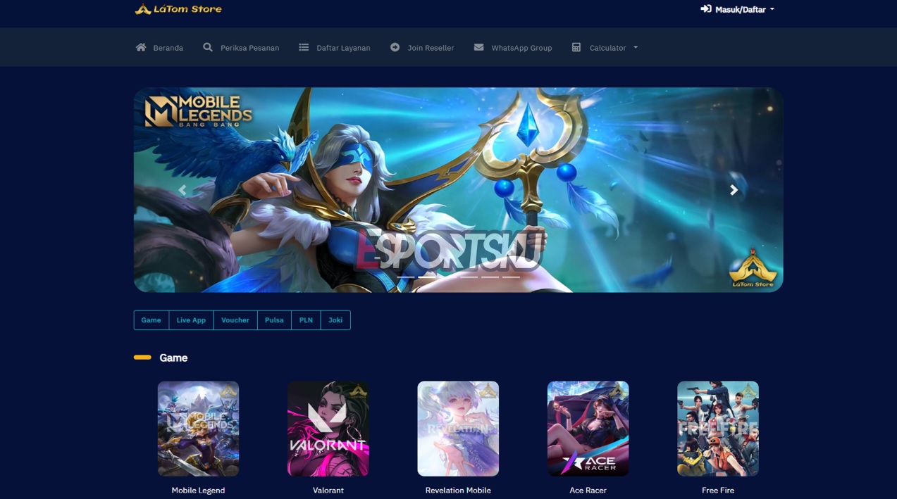 Latomstore Mobile Legends (ML), Tempat Top Up Diamond Murah Terbaru ...