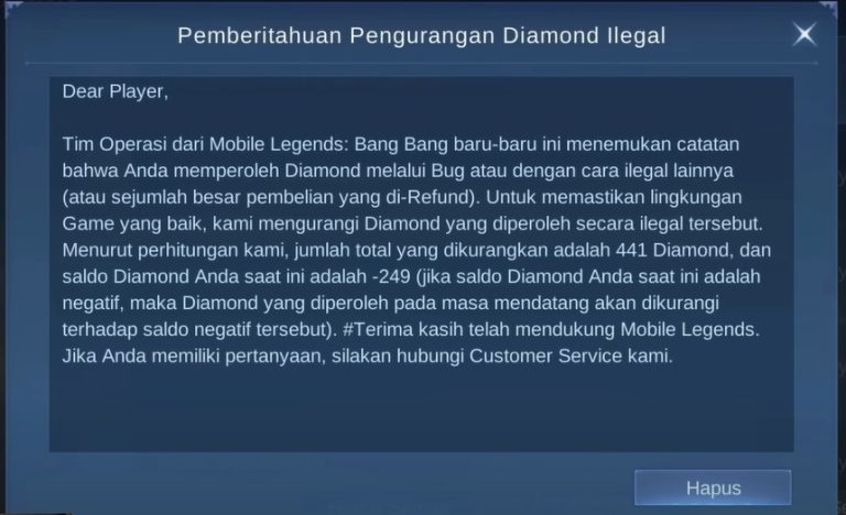 Dianggap Ilegal! Topup Weekly Diamond Pass Minus Diamond Mobile Legends ... Dianggap Ilegal! Topup Weekly Diamond Pass Minus Diamond Mobile Legends ...