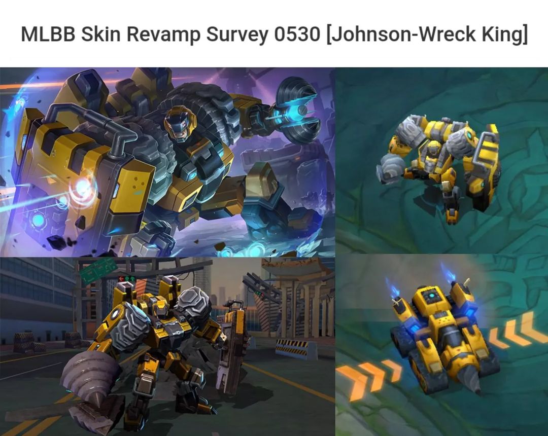 Revamp Skin Epic Johnson Wreck King Mobile Legends (ML) - Esports