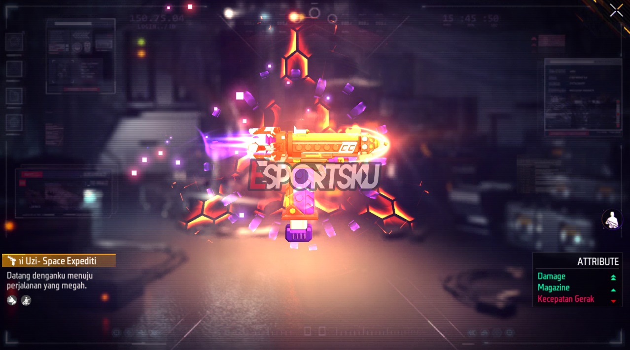 Berapa Diamond Skin Mini Uzi Space Expedition Mythic Free Fire (FF ...
