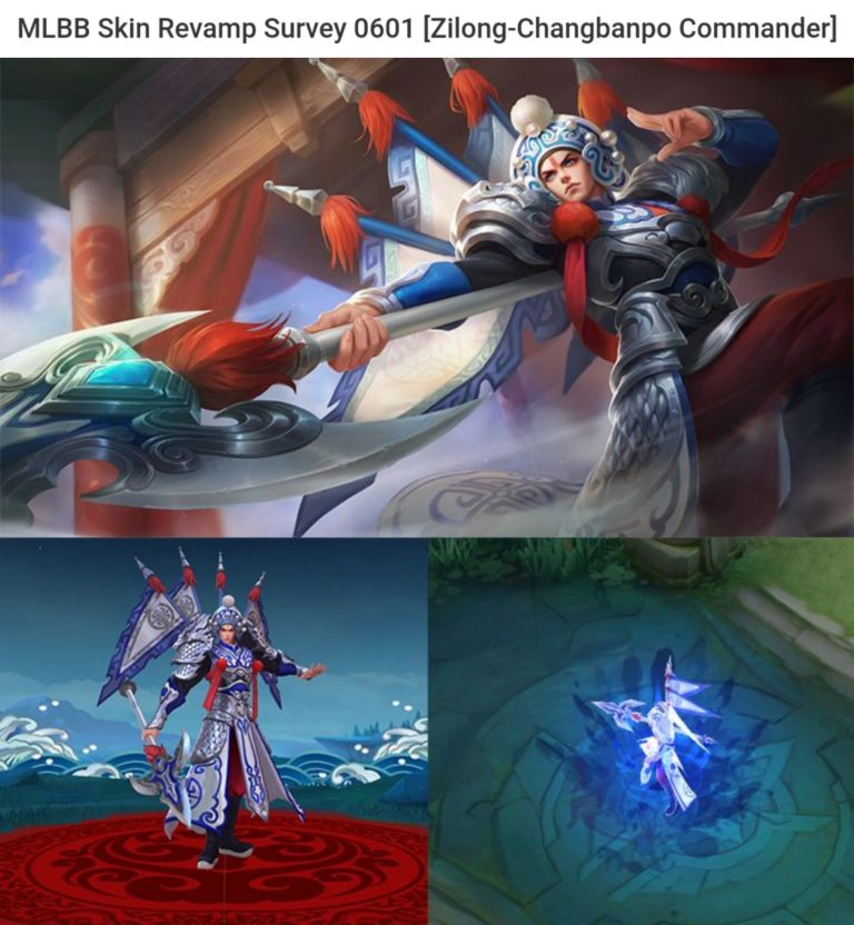 Revamp Skin Epic Zilong Changbanpo Commander Mobile Legends (ML ...