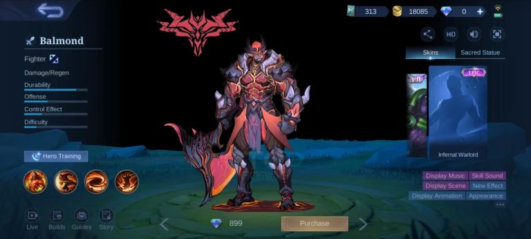Tanggal RIlis Skin Balmond Internal Warlord Mobile Legends (ML) – Esportsku