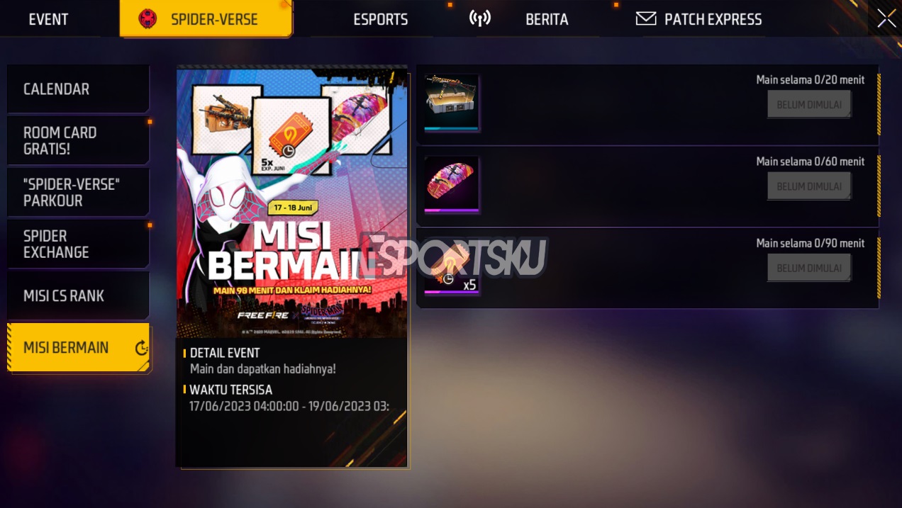 5 Ways To Get Spider-Verse Parachute Free Fire (FF) - Esports