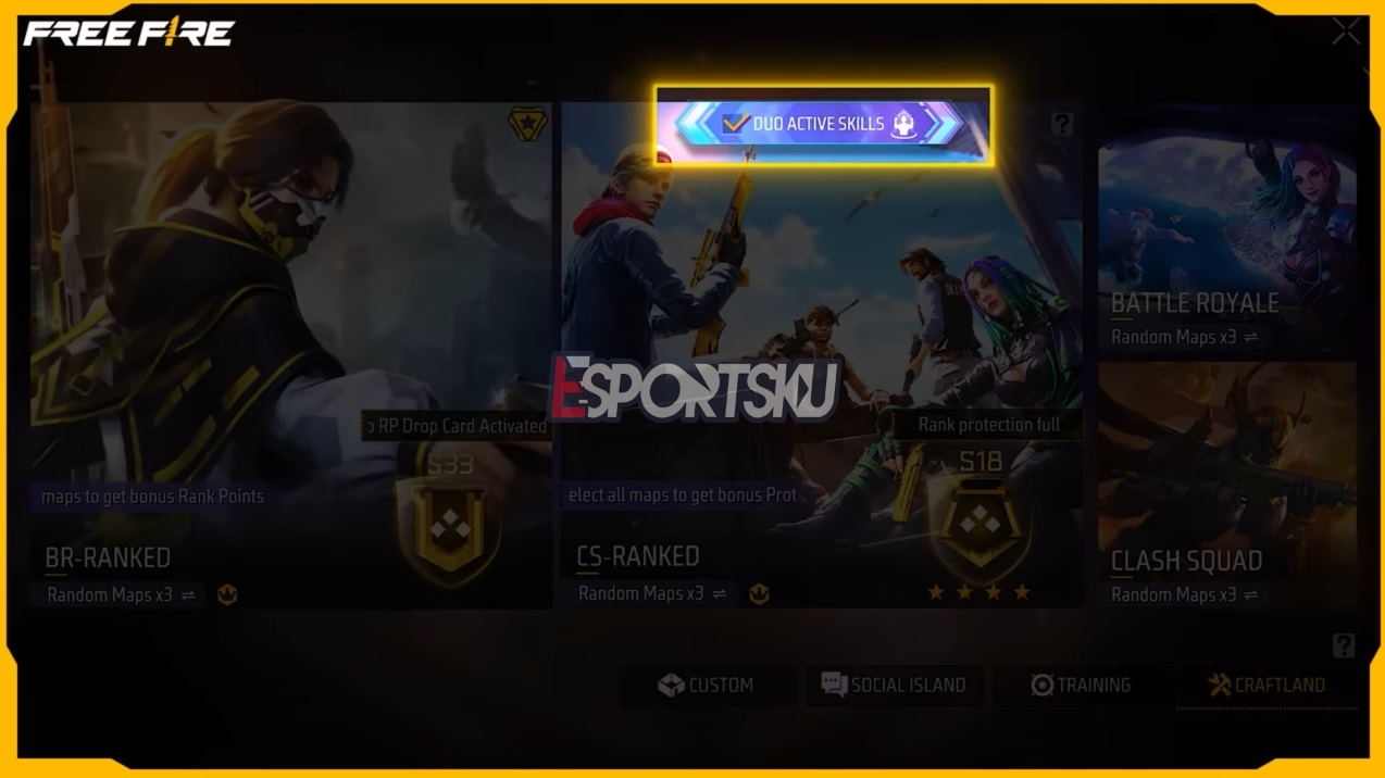 5 Ways To Choose CS Duo Active Skill Free Fire (FF) Mode - Esports