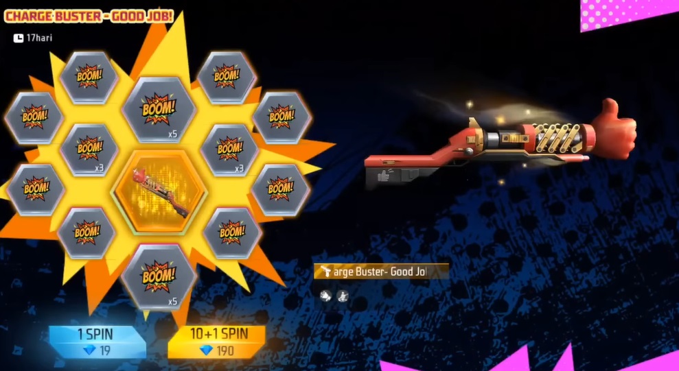 Event Shotgun Charge Buster Free Fire (FF), Skin Shotgun Keren! – Esportsku