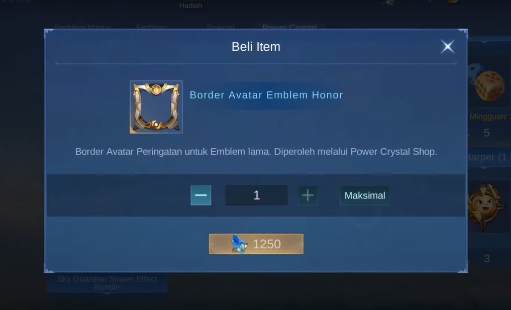 Klaim Avatar Emblem Honor Mobile Legends (ML)? Begini Caranya! – Esportsku