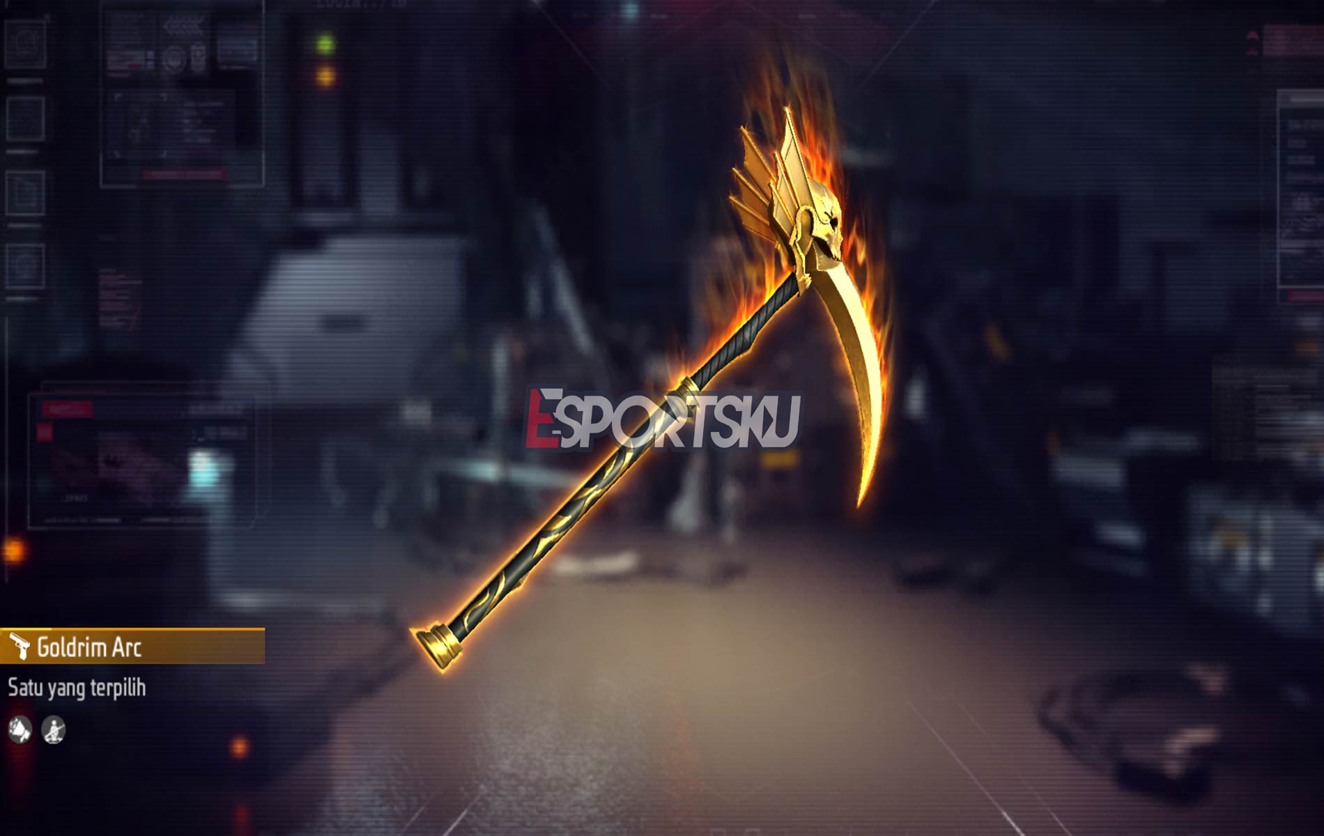 Harga Skin Scythe Goldrim Arc Mythic Free Fire (FF) – Esportsku