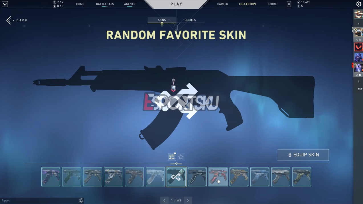 Random Favorite Skin Valorant, Ganti Skin Setiap Match! – Esportsku