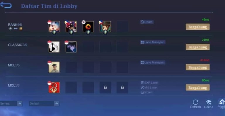 Apa Itu Fitur Recruitment Lobby Mobile Legends (ML), Bagus Untuk Player ...