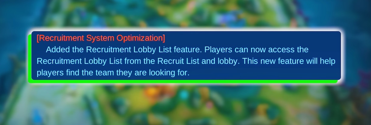 Apa Itu Fitur Recruitment Lobby Mobile Legends (ML), Bagus Untuk Player ...