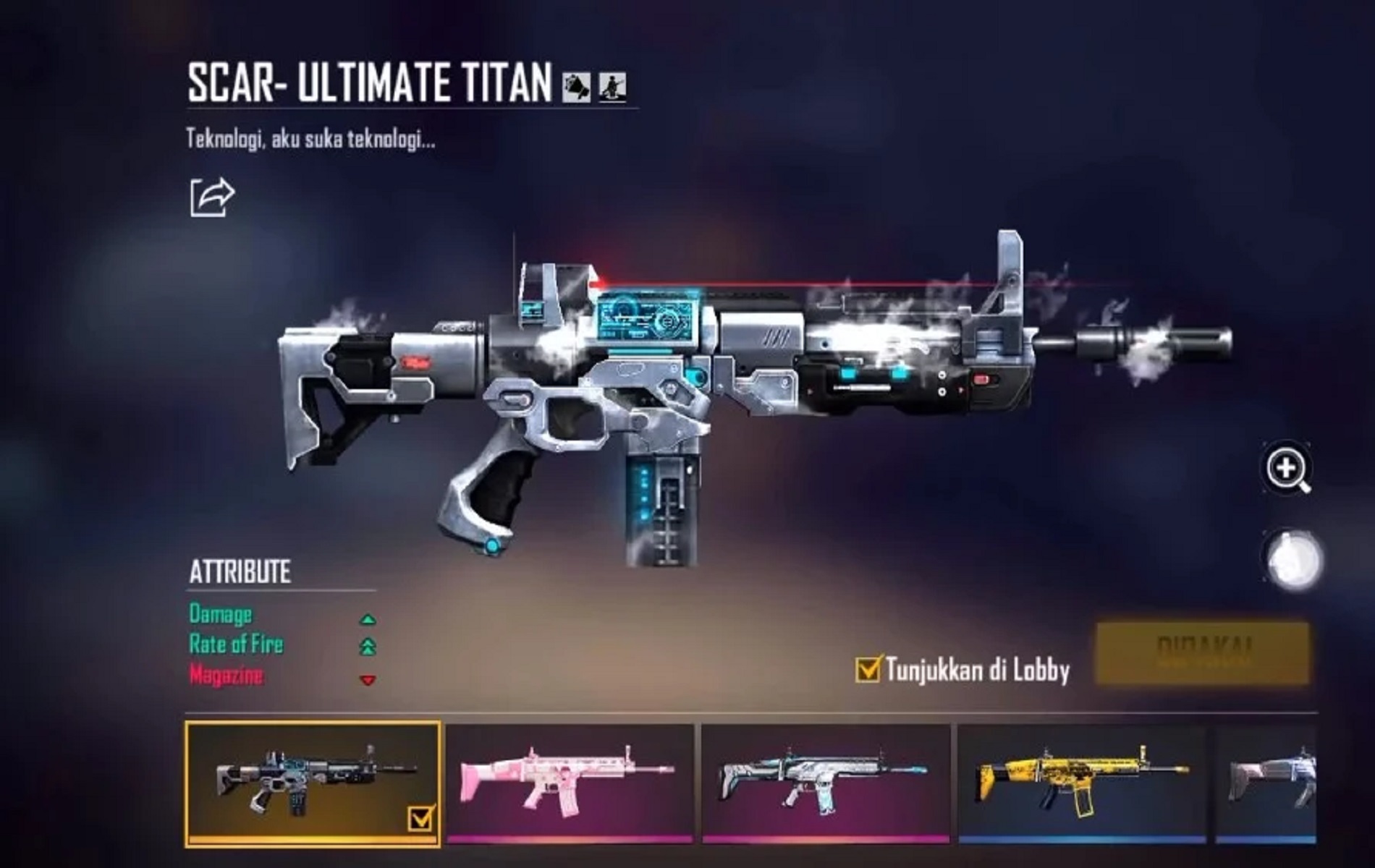 Event Resale Skin Scar Ultimate Titan Free Fire (FF) – Esportsku