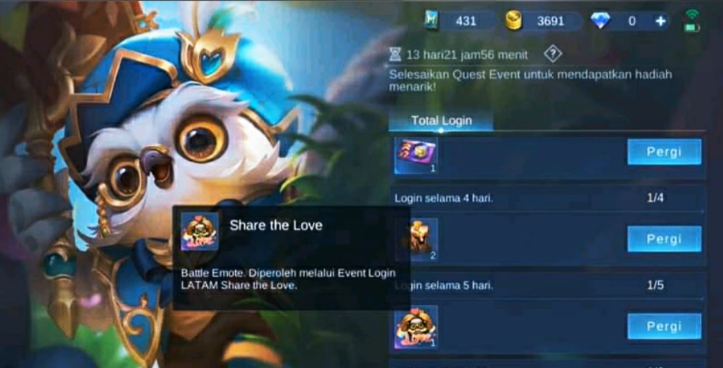 Event Share The Love Mobile Legends (ML), Ada Hadiah Gratis? – Esportsku