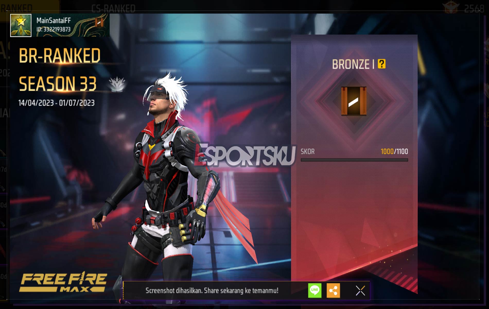 Tanggal Reset Rank Battle Royale Season 33 Free Fire (FF) – Esportsku