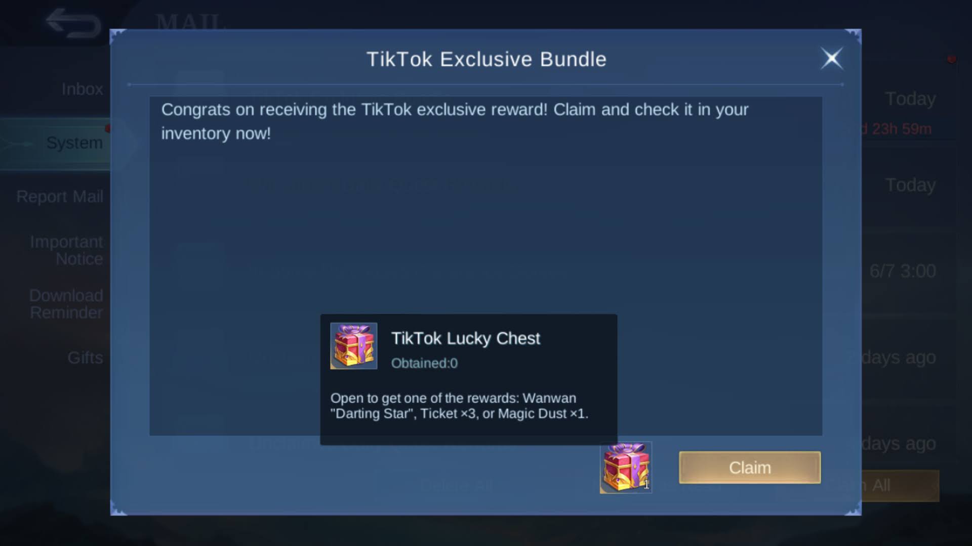 Wanwan Skin TikTok Prizes Mobile Legends (ML), Here's How to Claim It ...