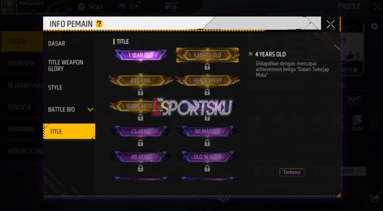 Title Player Old FF, Harus Punya! – Esportsku