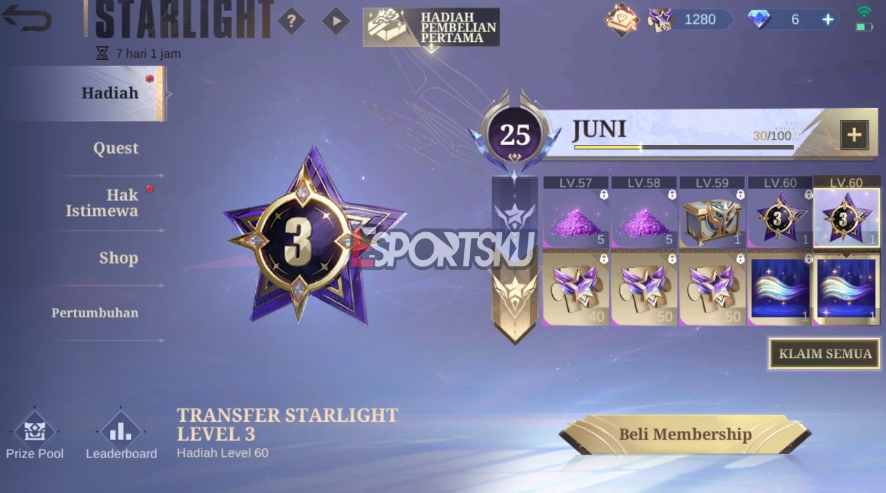 Transfer Level Starlight Mobile Legends (ML), Apa Itu? – Esportsku