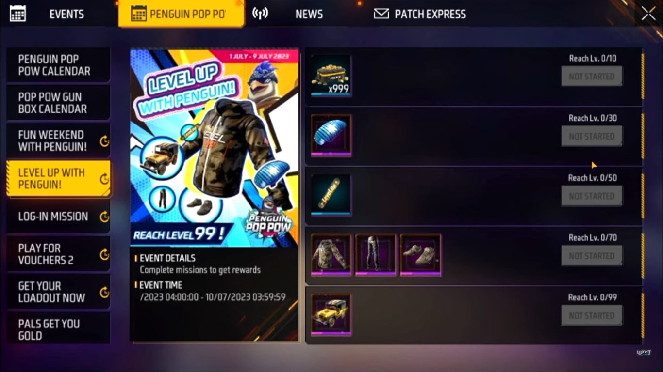 Event Level Up With Penguin Free Fire (FF), Ada Hadiah Keren! – Esportsku