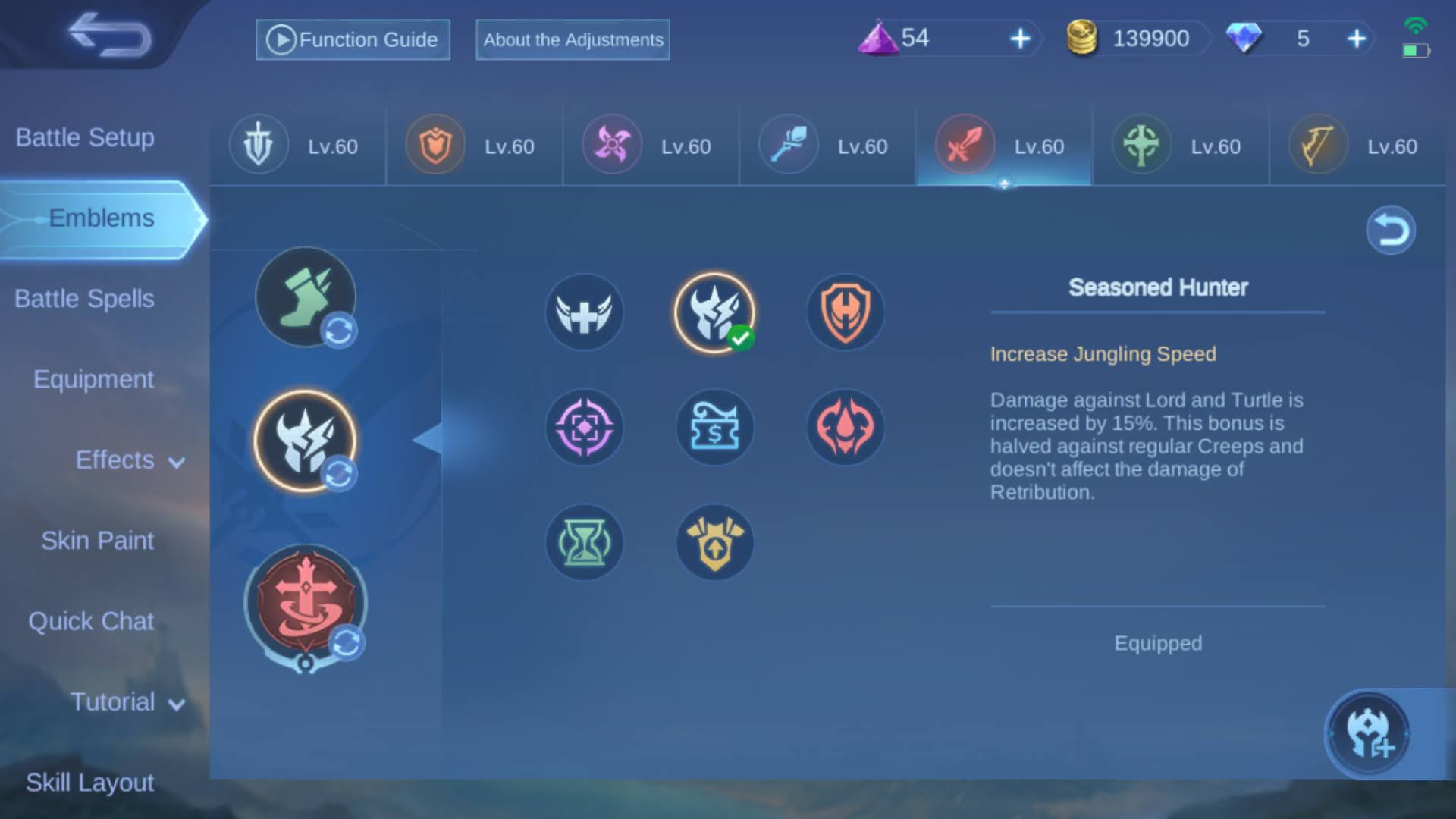 Jungler Priority Emblem Mobile Legends (ML) - Esports