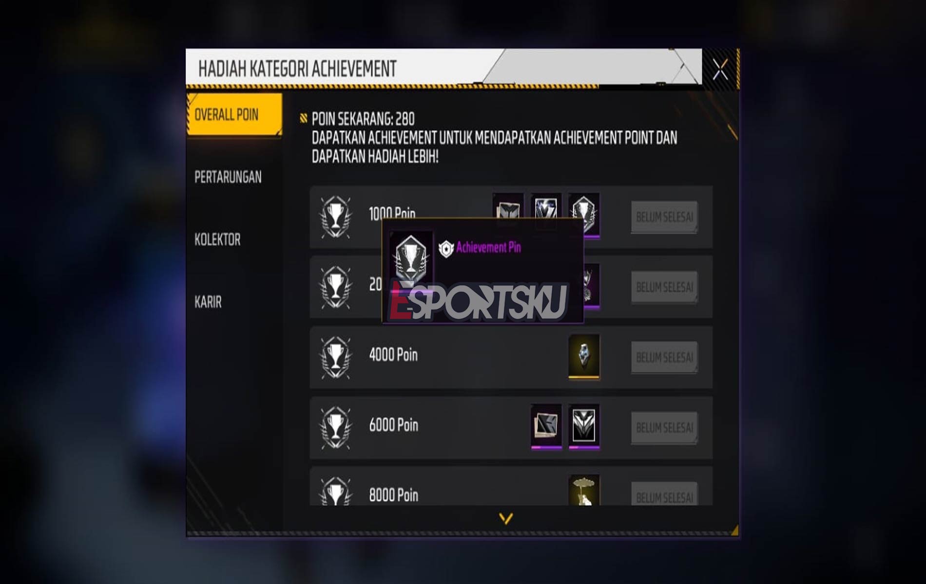 5 Cara Dapatkan Achievement Banner Avatar Pin Free Fire (FF) – Esportsku