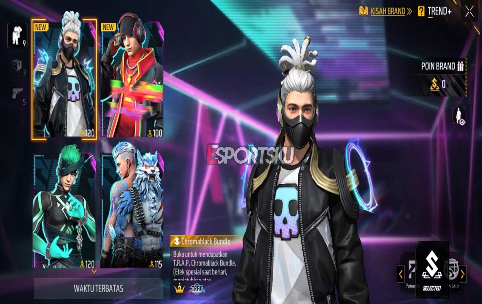 5 Cara Dapatkan Bundle TRAP Chromablack Free Fire (FF) – Esportsku