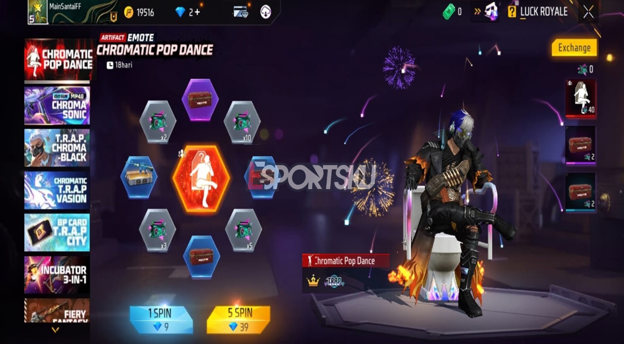 Harga Emote Chromatic Pop Dance Artifact Free Fire (FF) – Esportsku