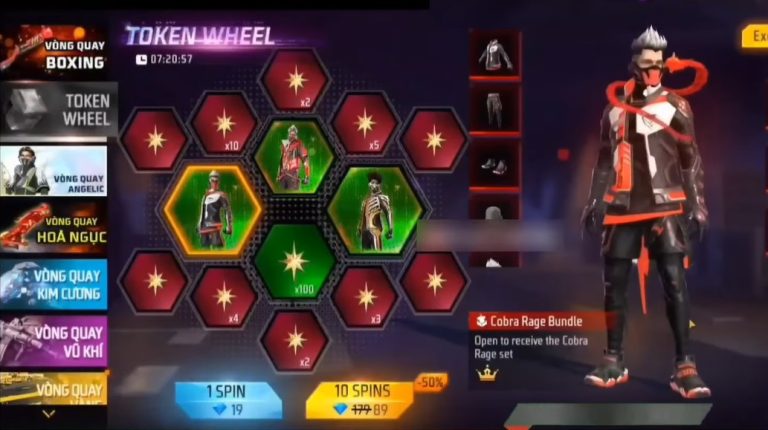 Set Evo Bundle Cobra Rage Free Fire (FF) – Esportsku