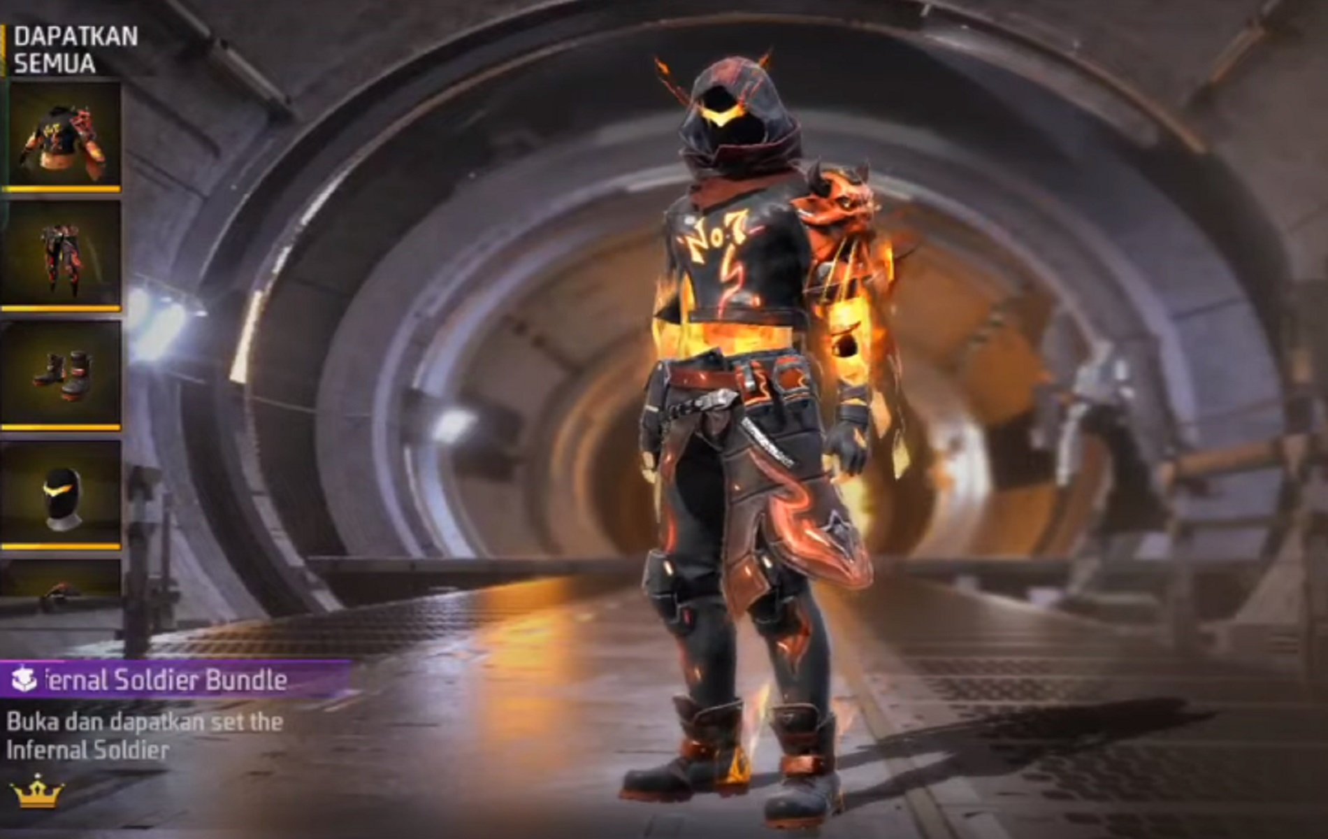 Bundle Incubator 3 In 1 Infernal Soldier Free Fire (FF) – Esportsku