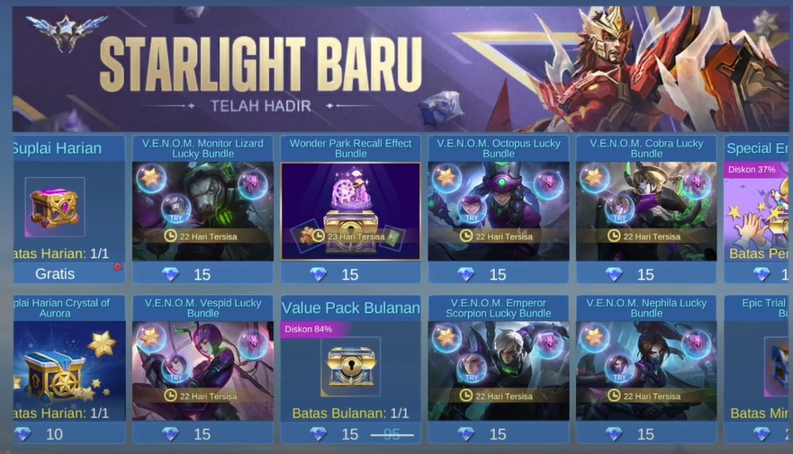 Lucky Bundle Venom Event March 2024 Mobile Legends (ML) - Esports