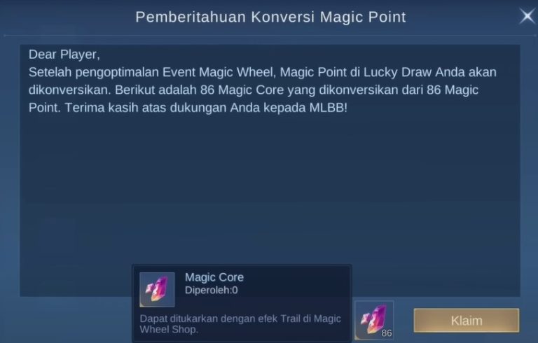 Berapa Konversi Magic Point Revamp Mobile Legends (ML)? – Esportsku
