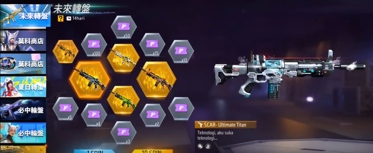 Tanggal Rilis SCAR Titan Free Fire (FF) – Esportsku