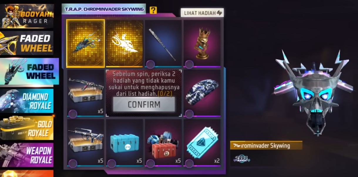9 Cara Dapatkan TRAP Chromatic Animation dan Skywing Free Fire (FF ...