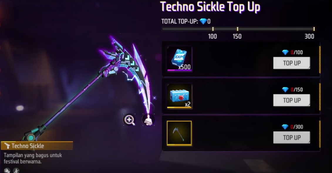 How To Get Skin Techno Sickle Free Fire (FF) - Esports