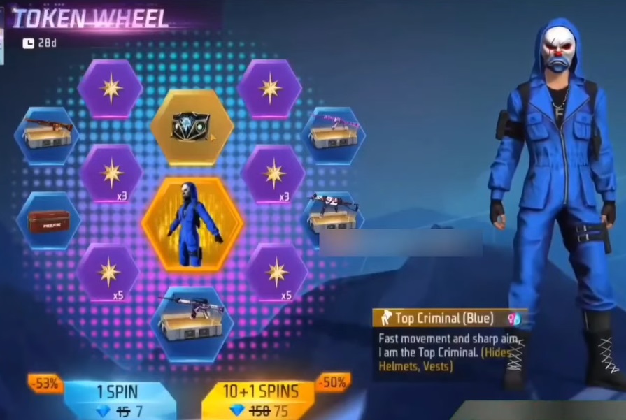 Bundle Top Criminal Blue Rilis Di Server Indonesia Free Fire (FF ...