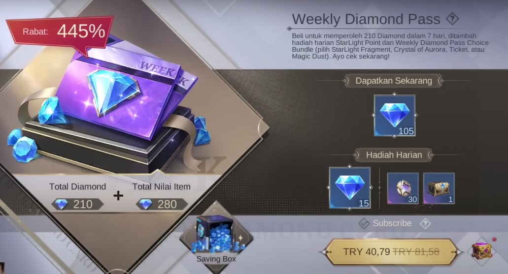 Harga Weekly Diamond Pass Berubah Di Mobile Legends (ML), Jadi Mahal ...
