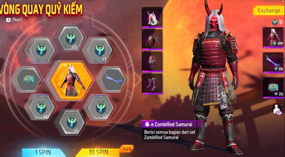 Kapan Zombiefied Samurai Bundle Rilis Di Free Fire (FF)? – Esportsku
