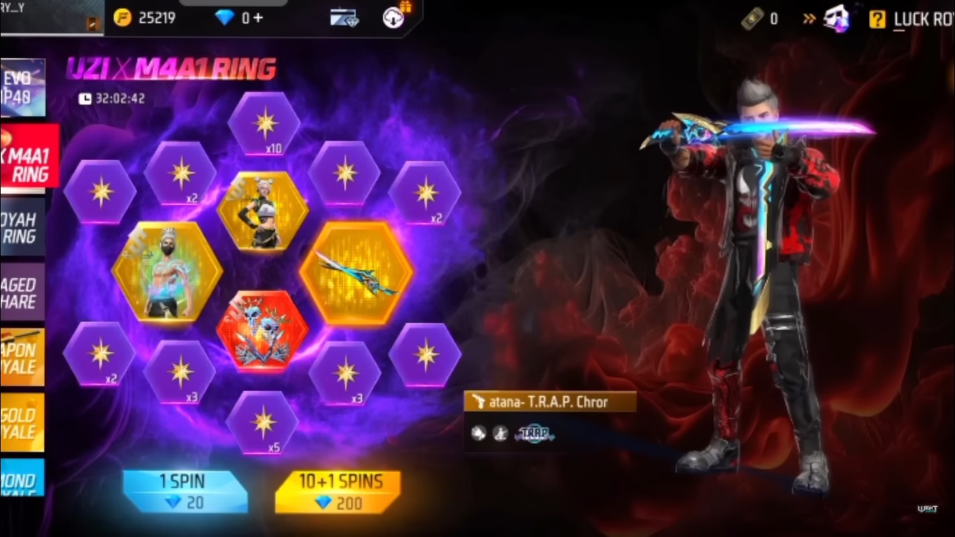 Event Skin Katana Chromalight Free Fire (FF) – Esportsku