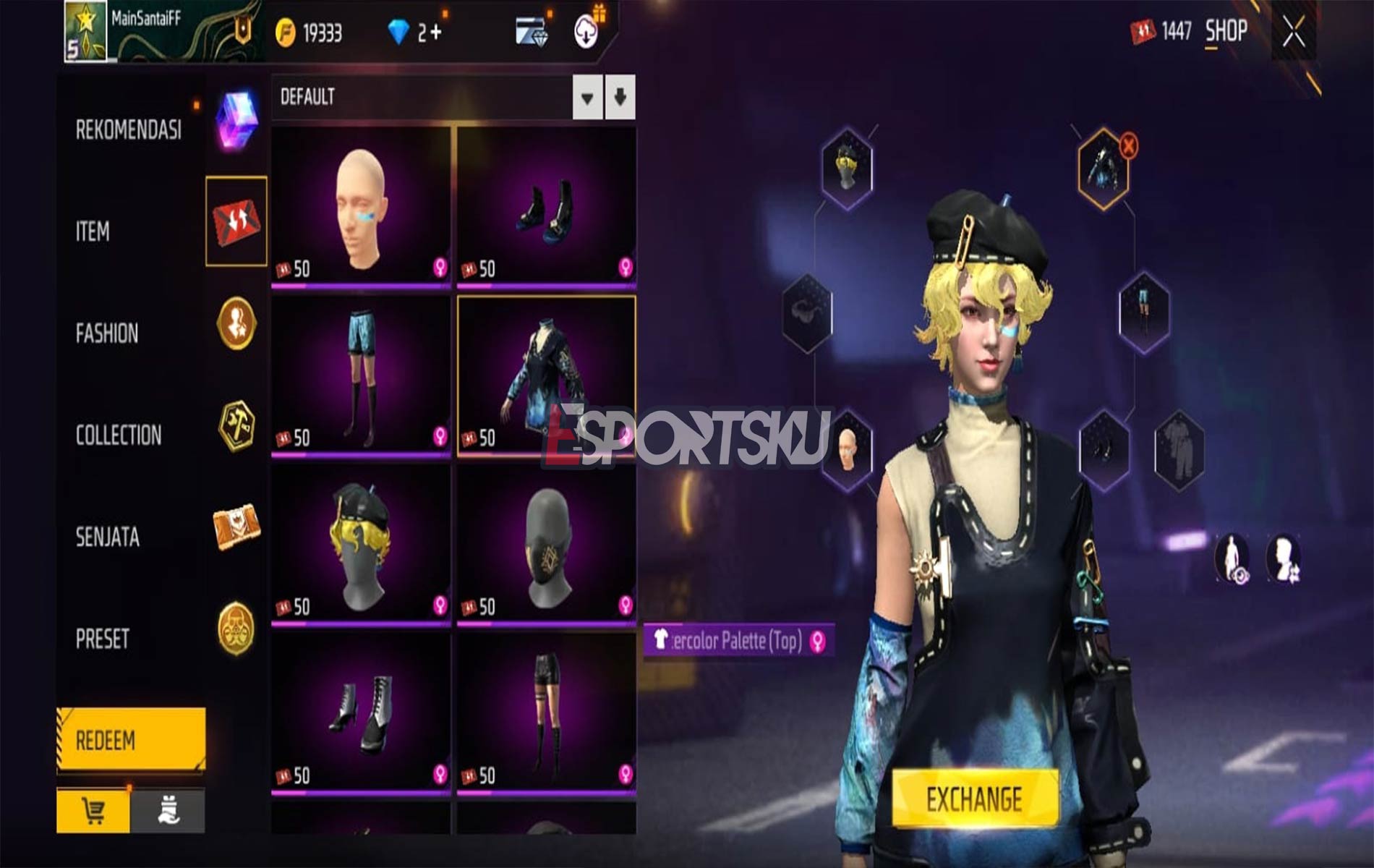 5 Cara Dapatkan Bundle Watercolor Palette Free Fire (FF) – Esportsku