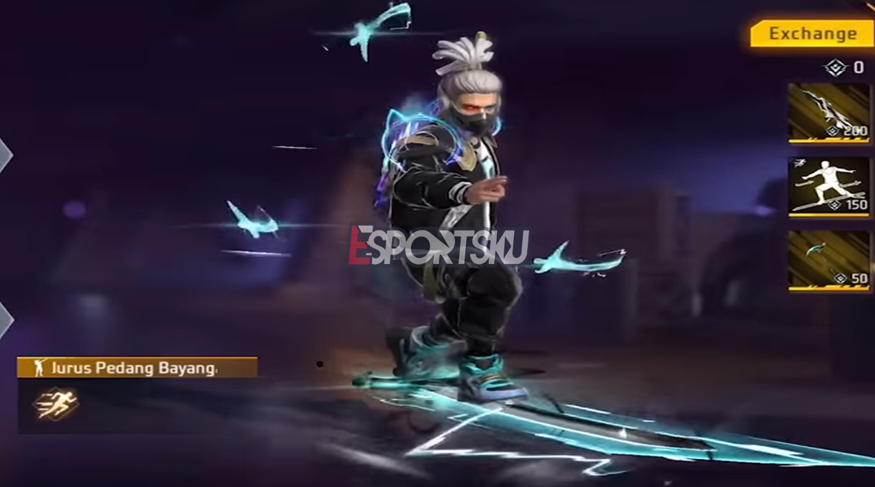 Harga Emote Jurus Pedang Bayangan Mythic Free Fire (FF) – Esportsku