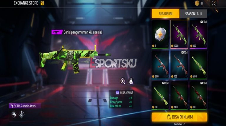 5 Cara Dapatkan Skin Scar Zombie Attack Free Fire (FF) – Esportsku