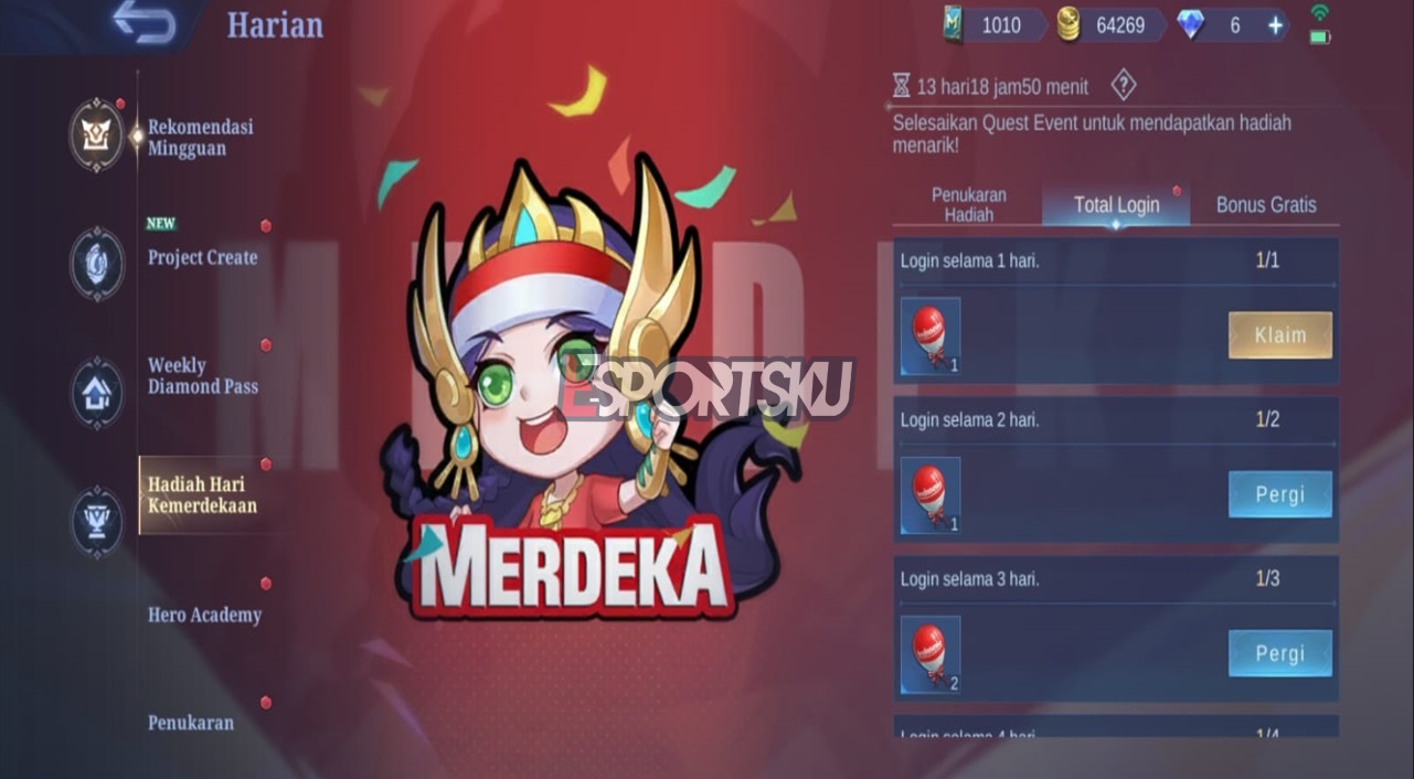 5 Ways To Get Independence Day Balloon Tokens Mobile Legends (ML) - Esports