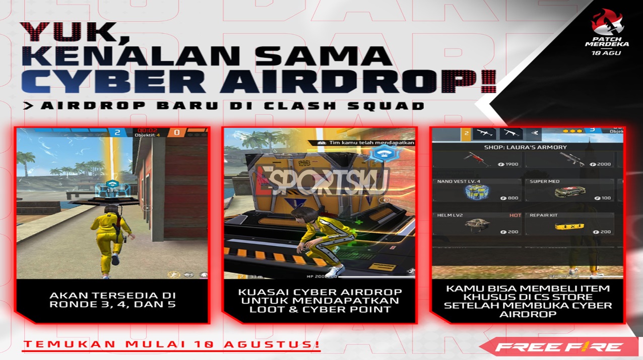 Cyber Airdrop Free Fire (FF), Looting Gaya Baru! – Esportsku