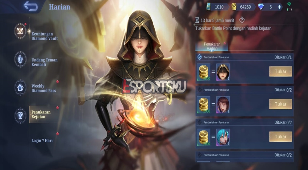 Battle Point Exchange Event For Free ML Skins, Try It! - Esports