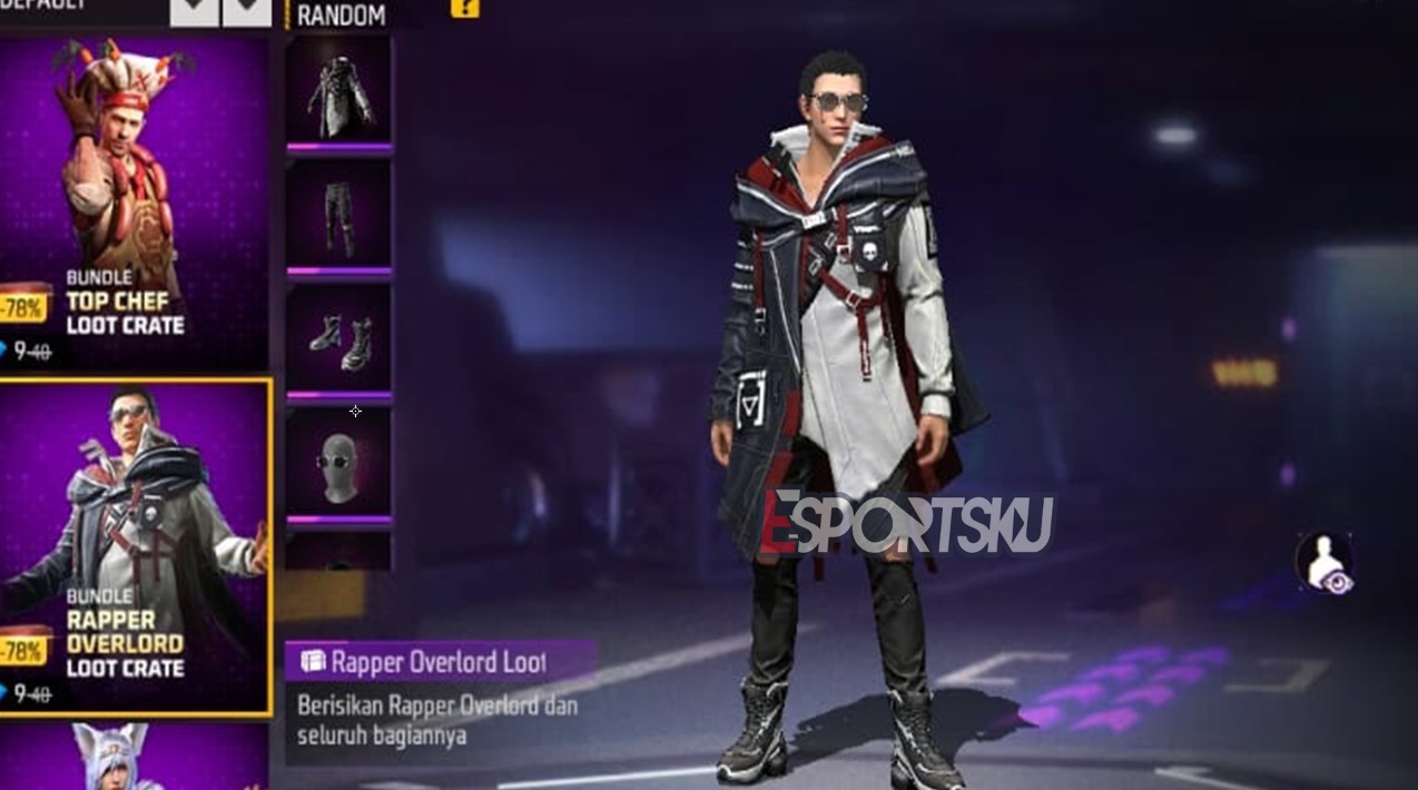 Harga Bundle Rapper Overlord Epic Free Fire (FF) – Esportsku