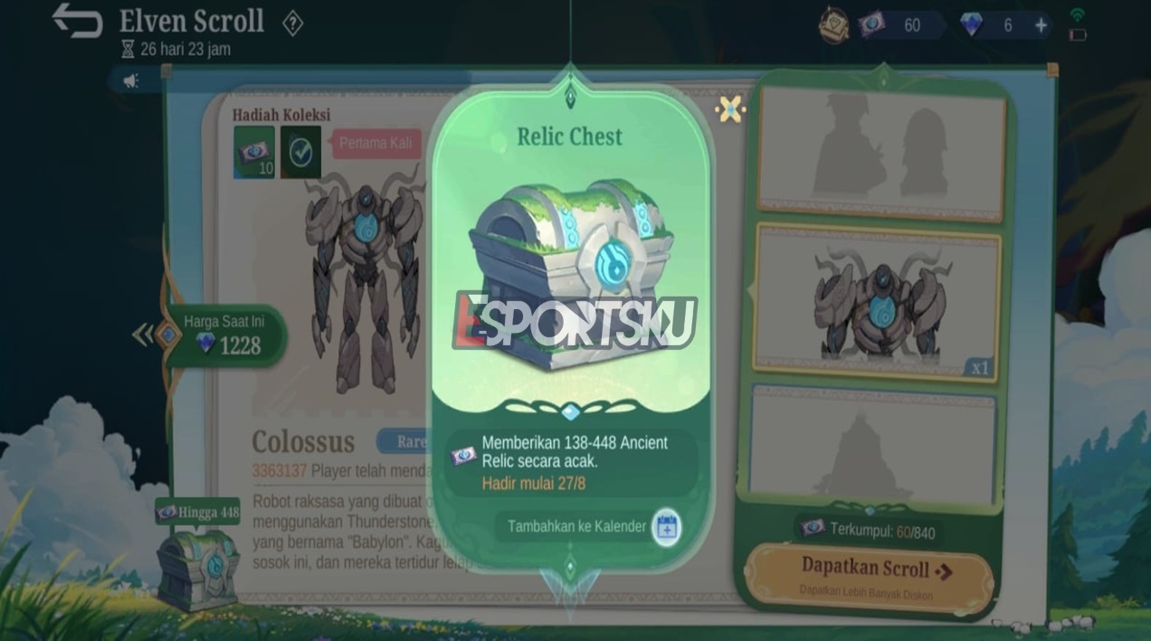 Kapan Relic Chest Beyond The Cloud Terbuka di Mobile Legends (ML ...