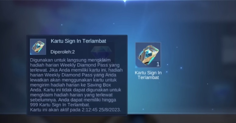 Apa Itu Item Kartu Sign In Terlambat Mobile Legends (ML)? – Esportsku