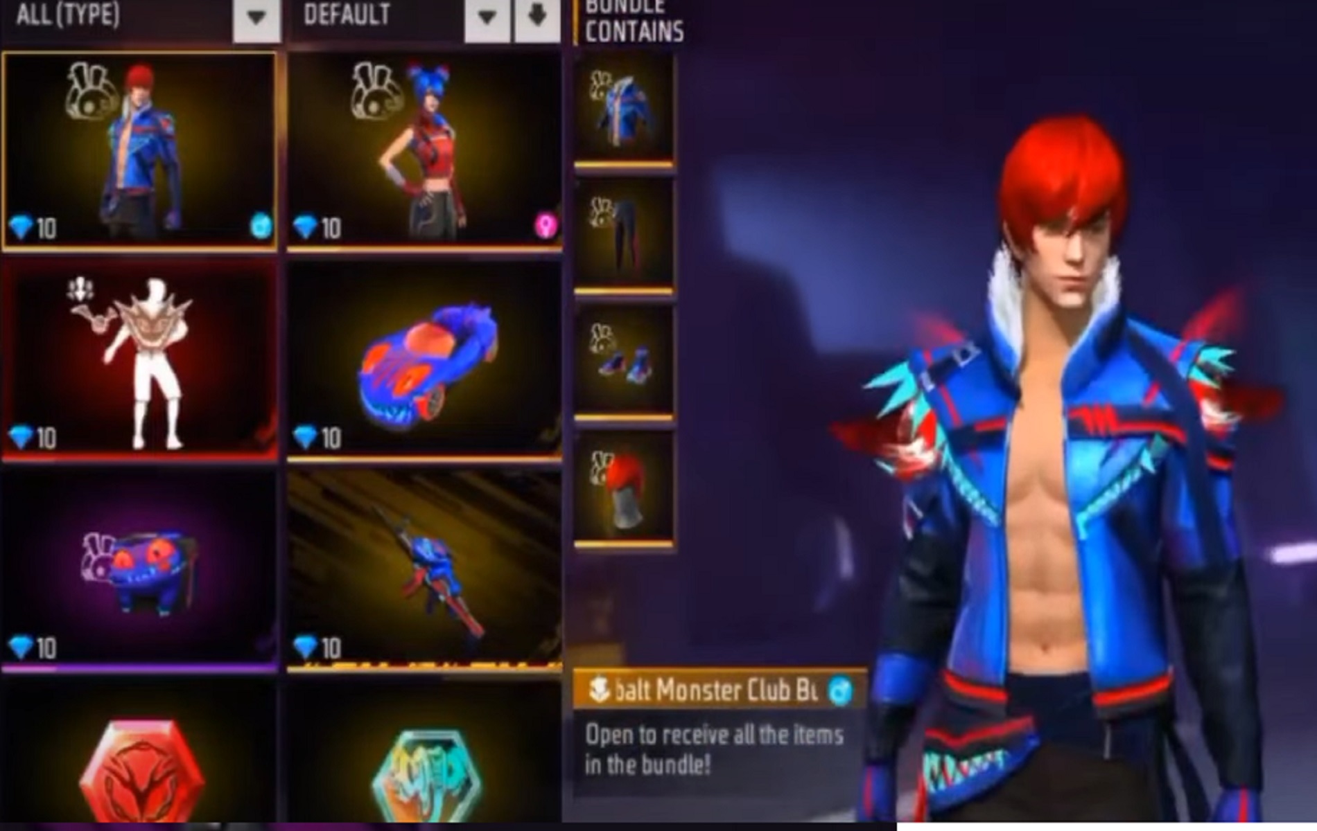 Kapan Cobalt Monster Club Bundle Rilis Di Free Fire (FF)? – Esportsku