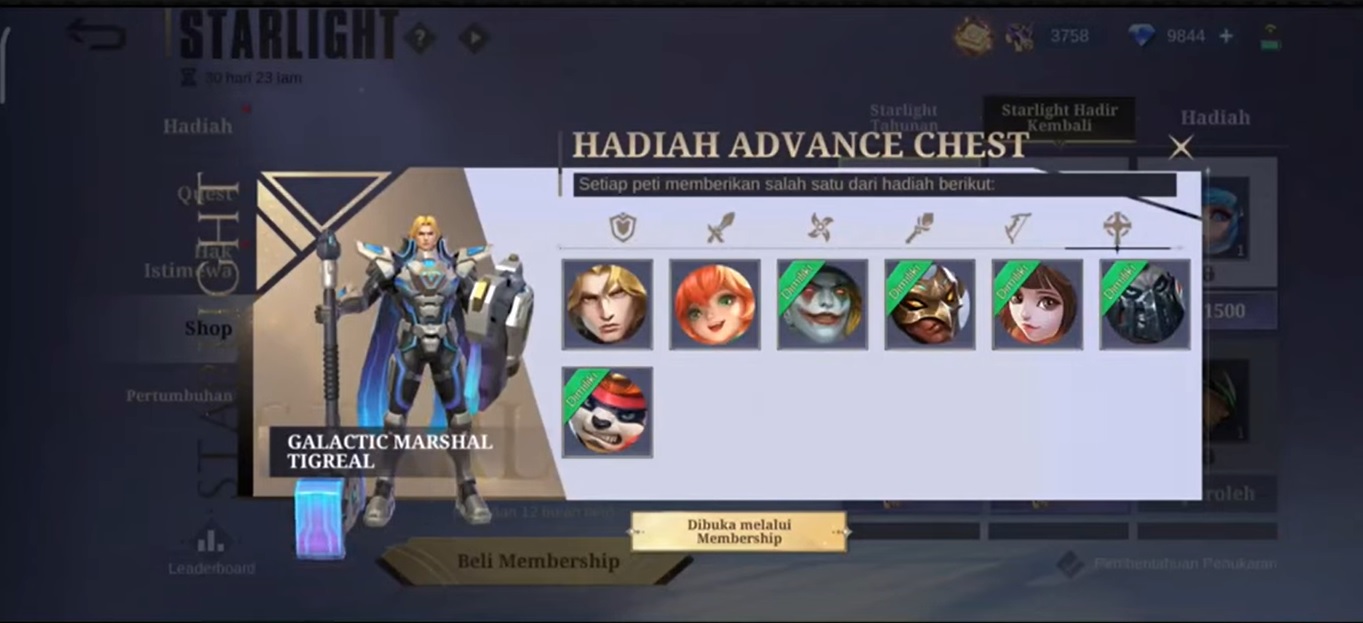 Update Starlight Skin Chest Agustus 2023 Mobile Legends (ML) - Esports