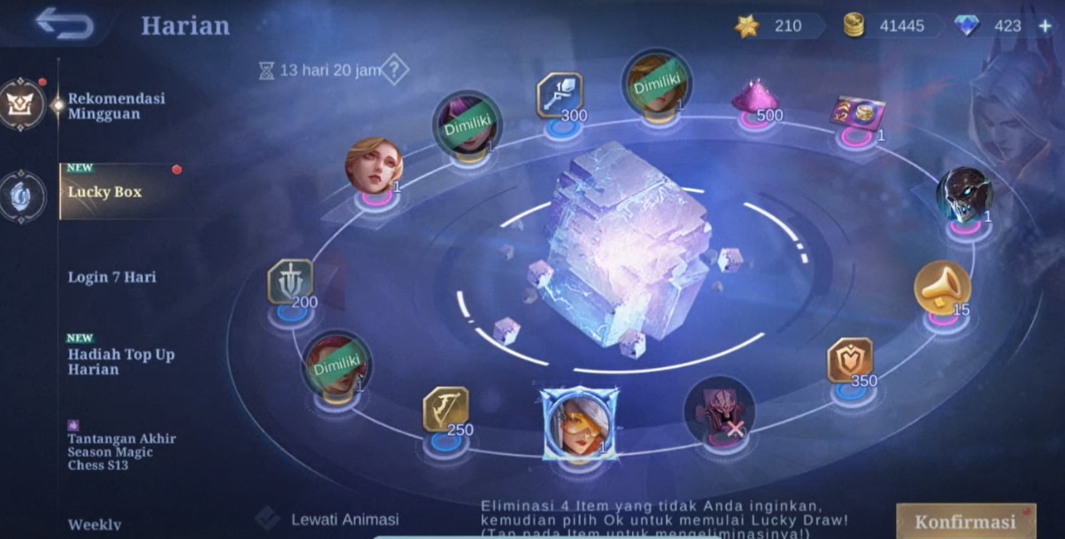 Tanggal Lucky Box Skin Lesley Stellaris Ghost Mobile Legends (ML ...