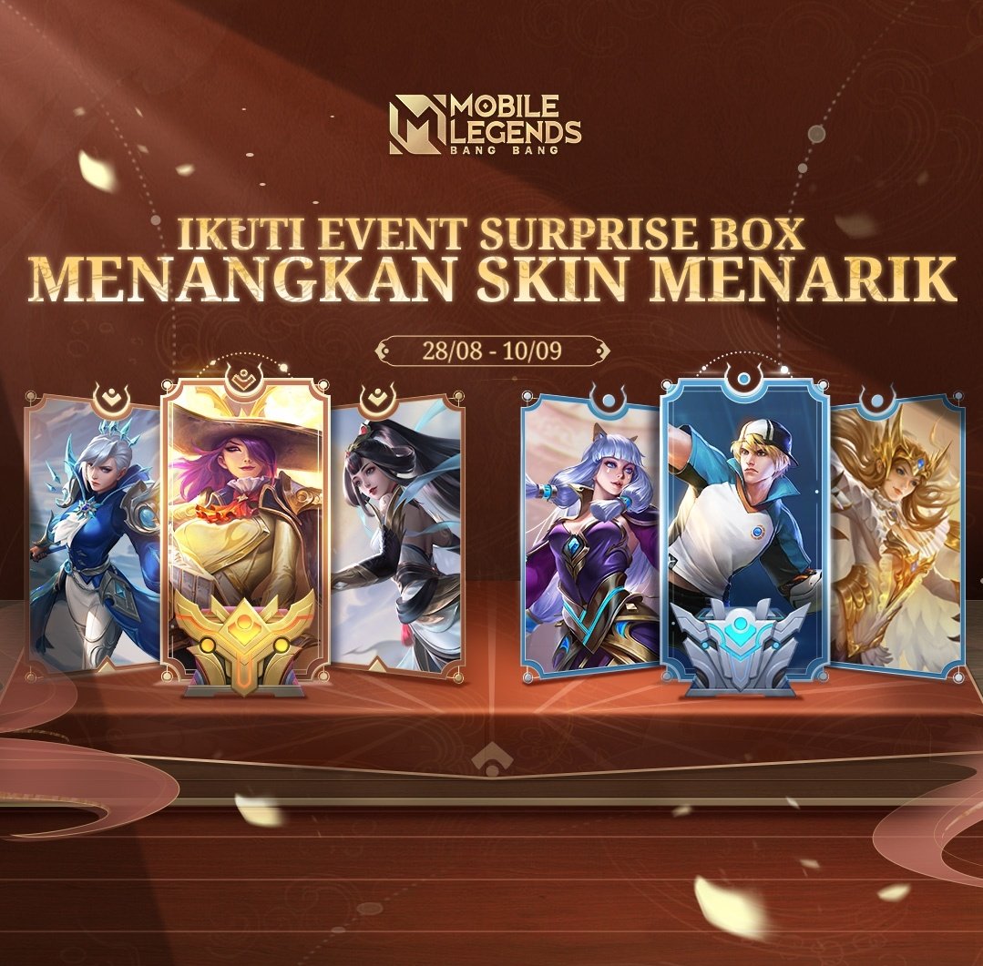 Jadwal Event Skin Suprise Box Agustus 2023 Mobile Legends (ML) – Esportsku