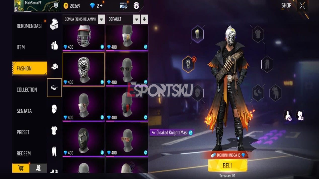 5 Cara Dapatkan Topeng Madara Free Fire (FF), Gampang! – Esportsku